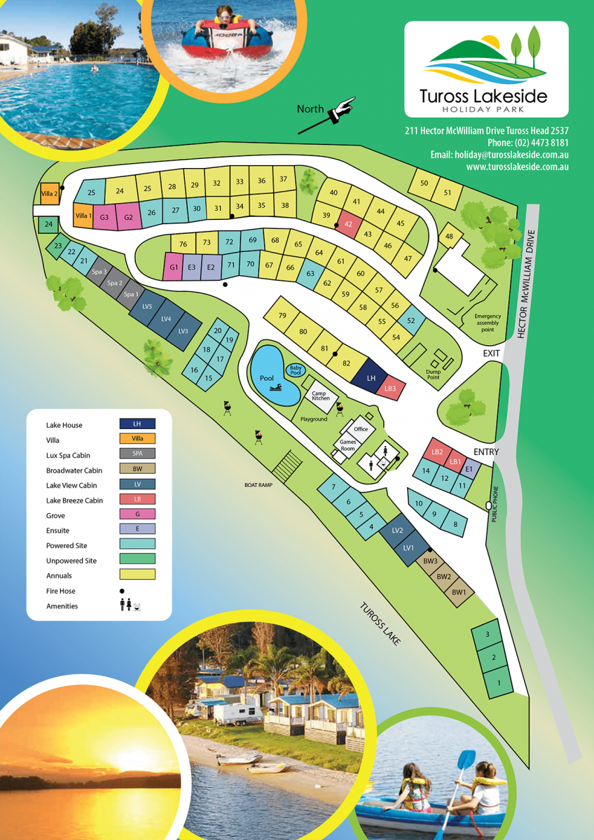 Park Map | Tuross Lakeside Tourist Park